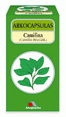 Arkocapsulas Camilina. Cada cápsula contiene 300 mg de hojas ...